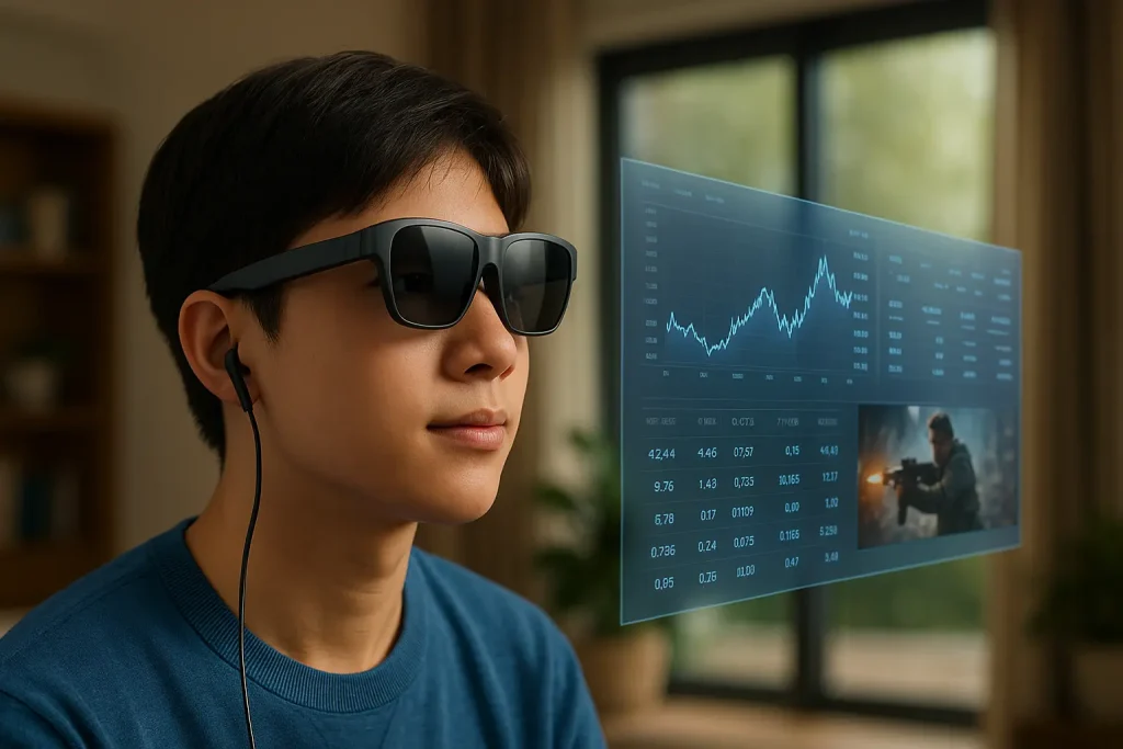 ¡Pantalla aérea con un solo cable! Las gafas AR futuristas que puedes ...